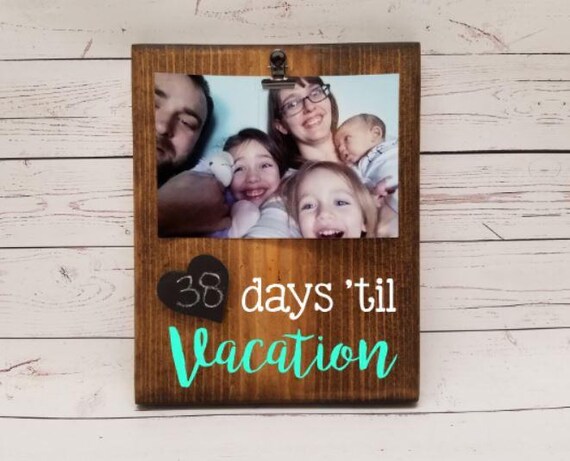 Vacation Chalkboard Countdowns Weeks/days Until Vacation Son | Etsy