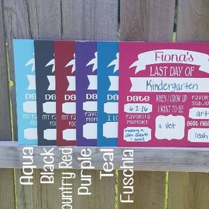 First Day of School Photo Board Prop. OR Last Day of School. | Etsy