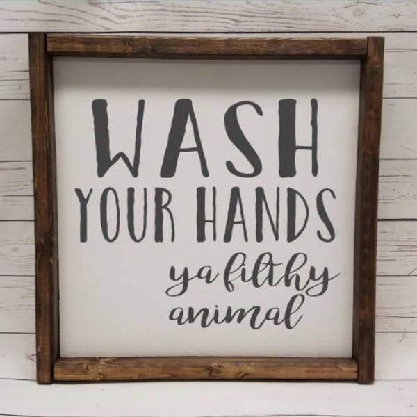 Wash Your Hands Ya Filthy Animal Christmas - Etsy