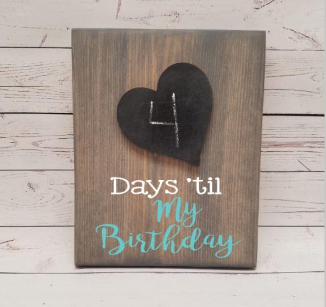 Birthday Chalkboard Countdowns Weeks/days Until My Birthday - Etsy