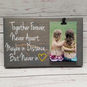 Best Friend Long Distance Relationship Picture Frame Gift | Etsy