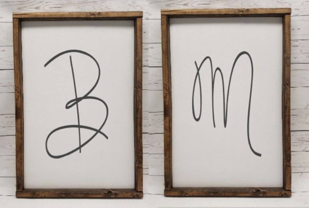 Large Letter Signs, Choose Your Font, Farmhouse Style Sign, Fixer Upper ...