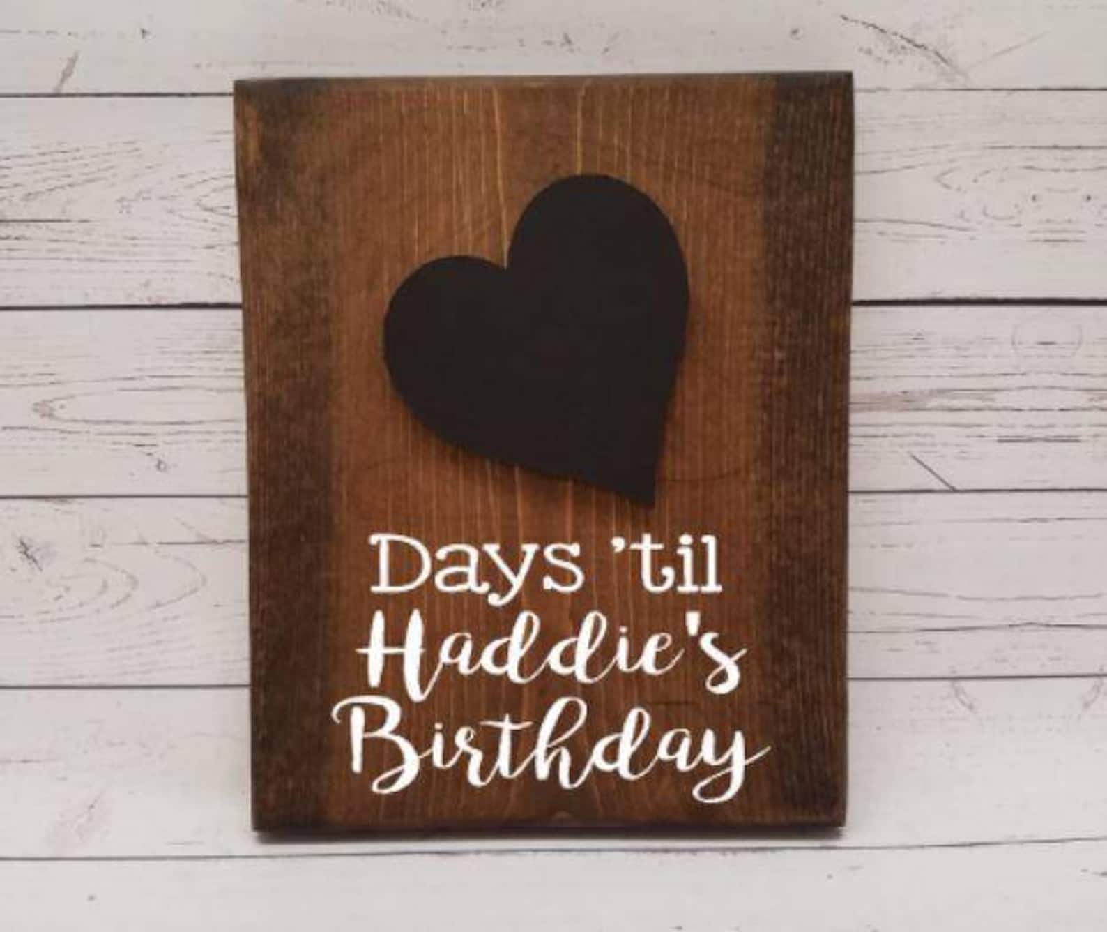 Birthday Chalkboard Countdowns Weeks/days Until My Birthday | Etsy