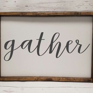 Gather Blessed Thankful Grateful or Family Welcome MANY - Etsy