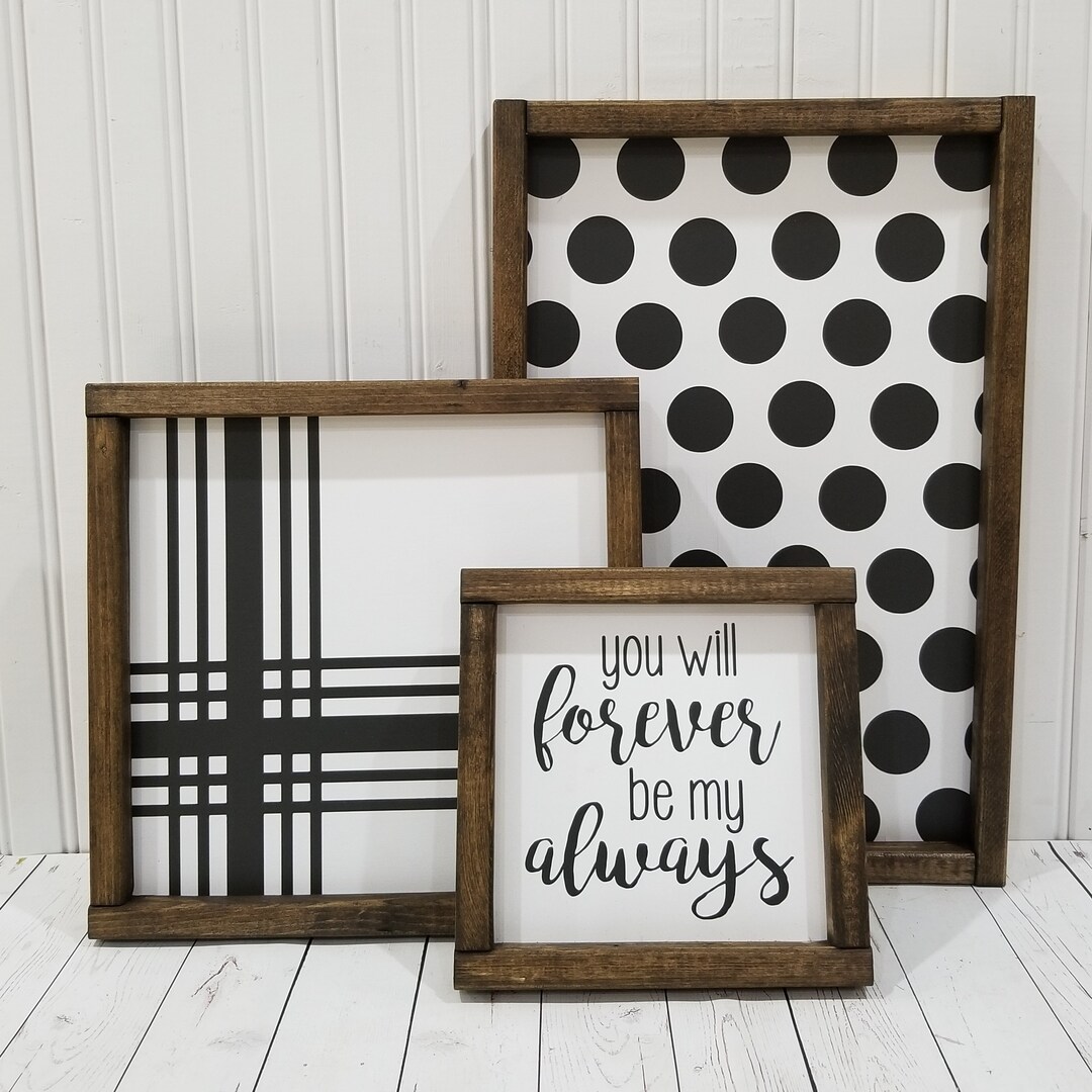 PLAID Layering Farmhouse Sign Buffalo Check Sign Picture - Etsy