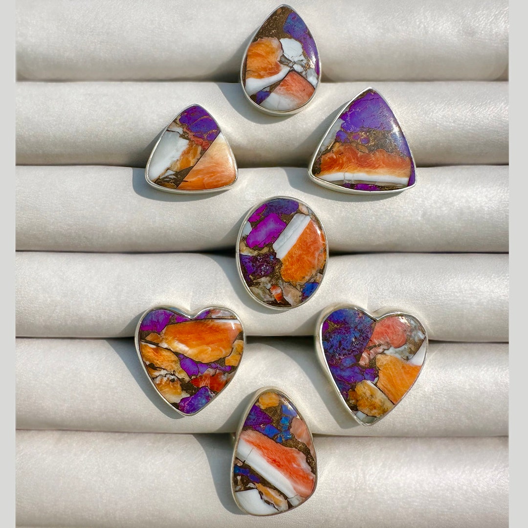 Purple Oyster Ring / Oyster Turquoise Composite / Made in USA America ...