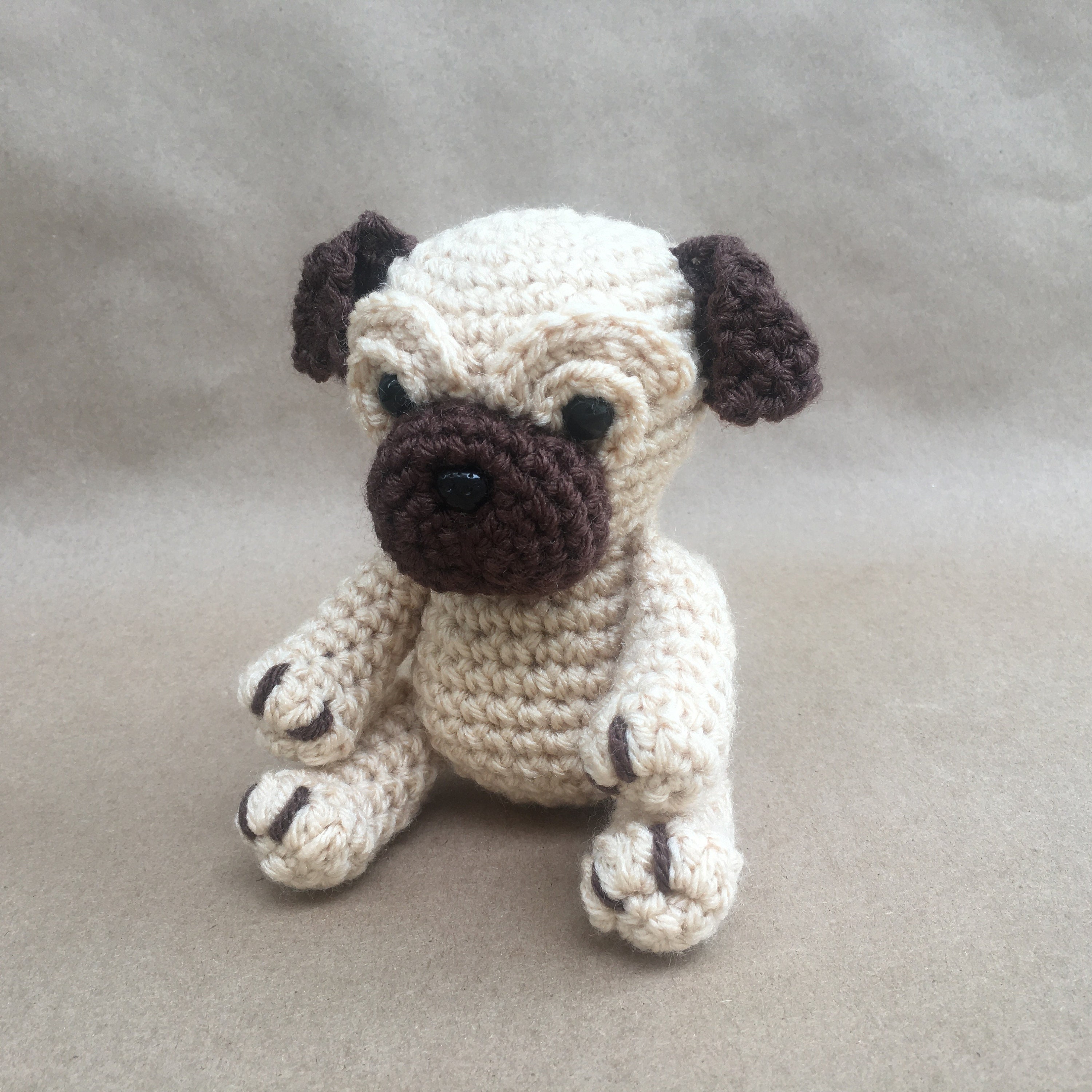 Pug Puppy Crochet Pattern - Etsy