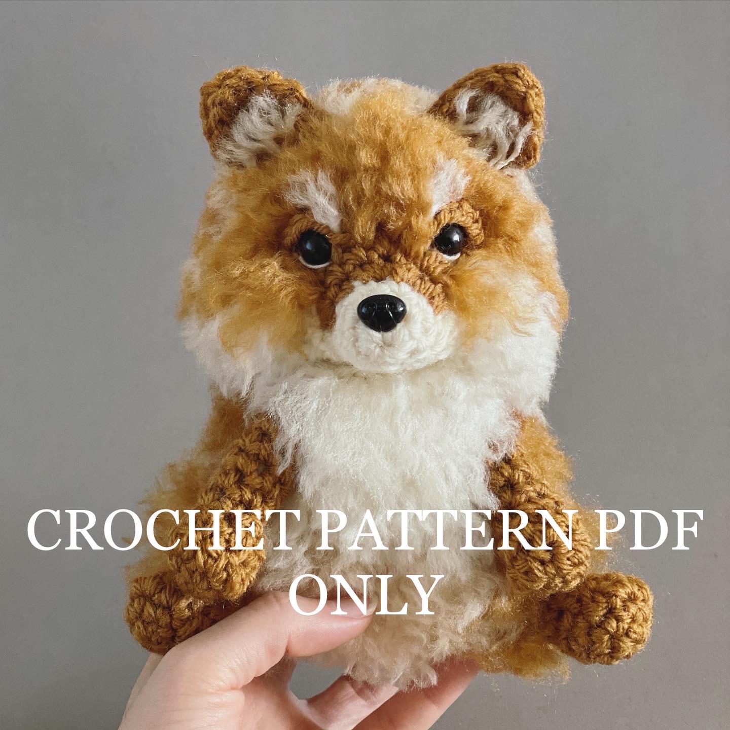 Pomeranian Amigurumi Dog Crochet Pattern PDF - Etsy