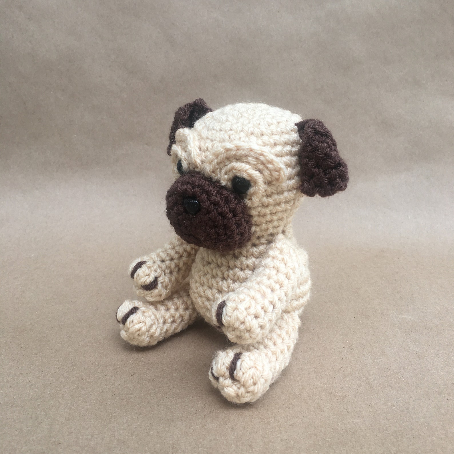 Pug Puppy Crochet Pattern - Etsy