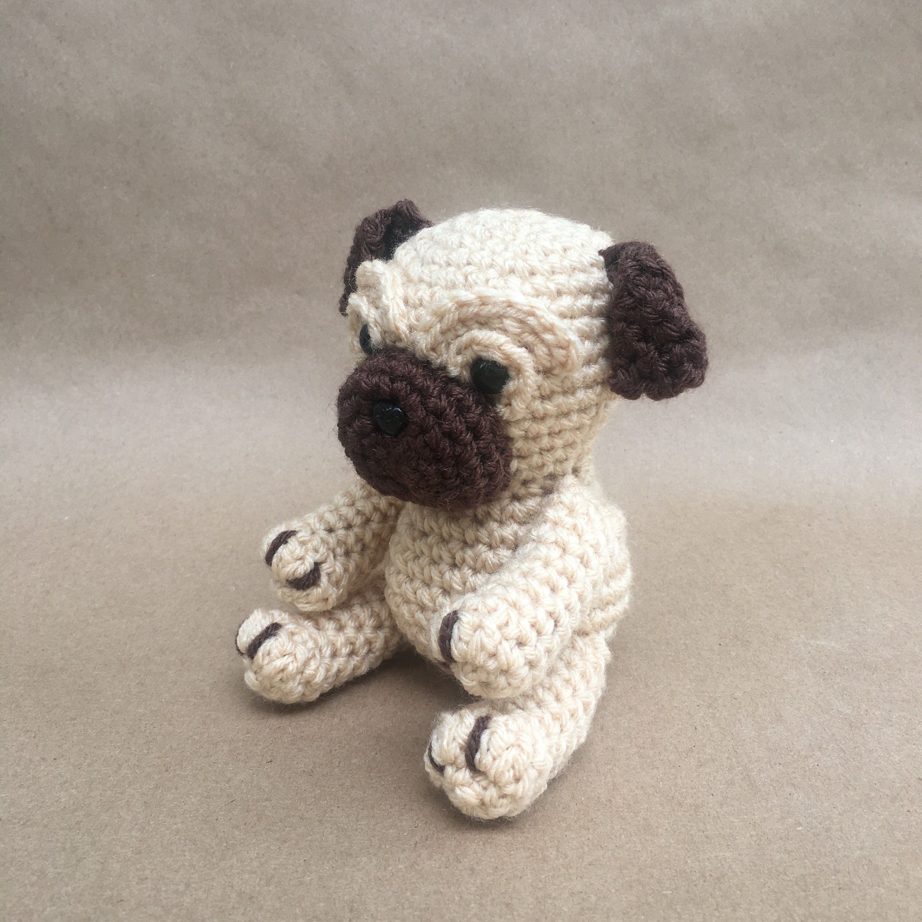 Pug Puppy Crochet Pattern - Etsy