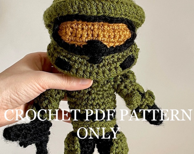 Master Chief Crochet Pattern Video Game Inspired PDF File - Etsy