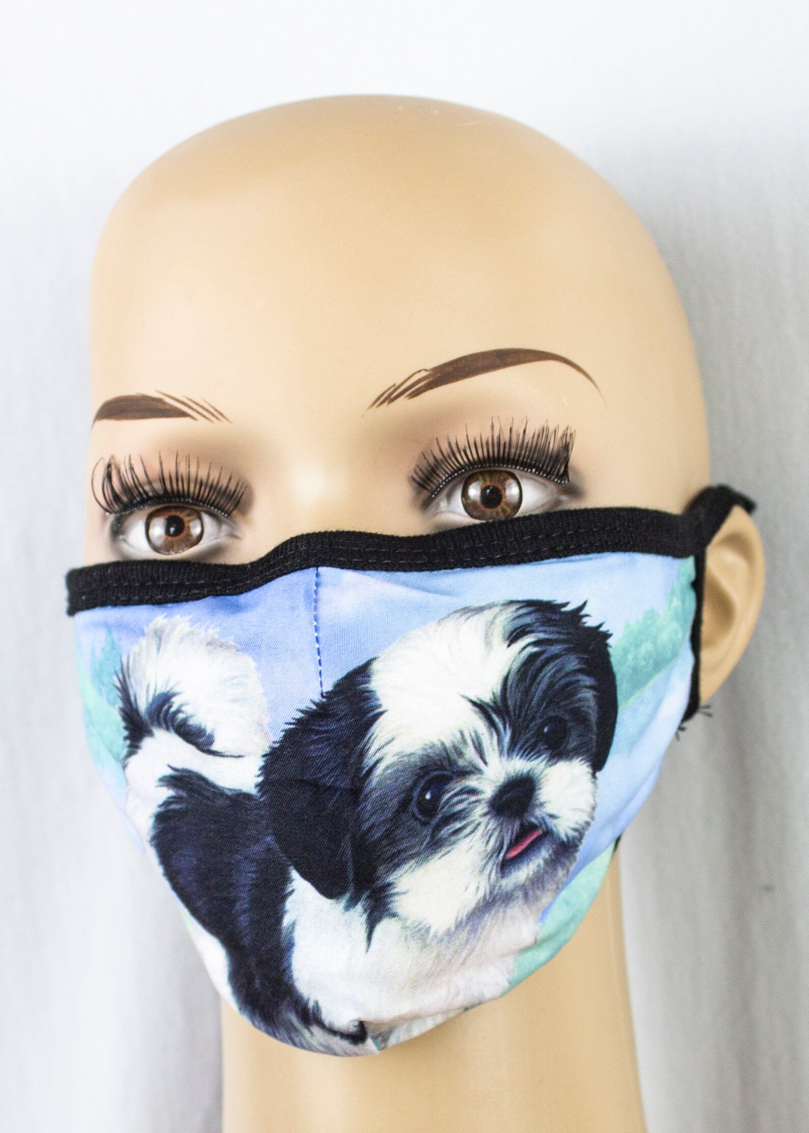 Shih Tzu Face Masks Machine Washable Adjustable With Ear - Etsy