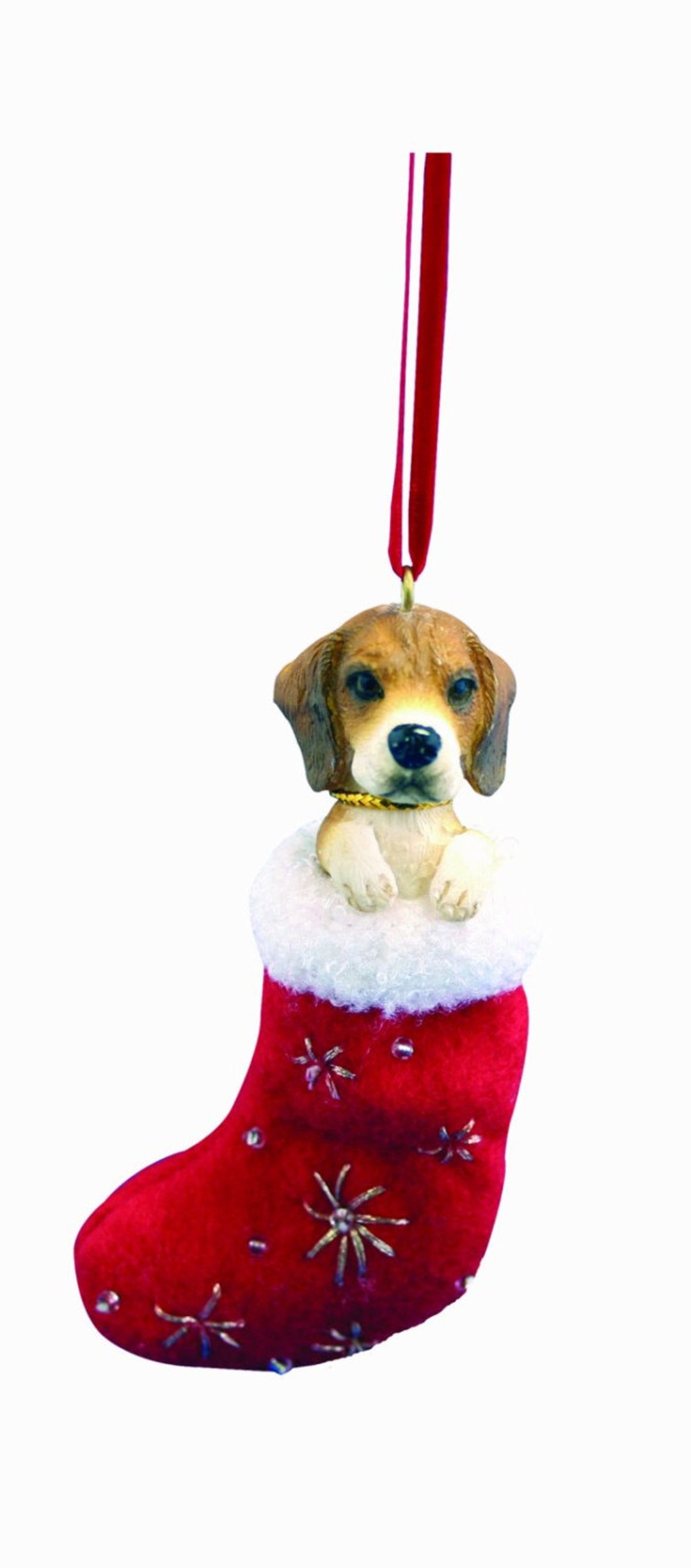 Beagle Christmas Ornament Handpainted and Handcrafted. - Etsy