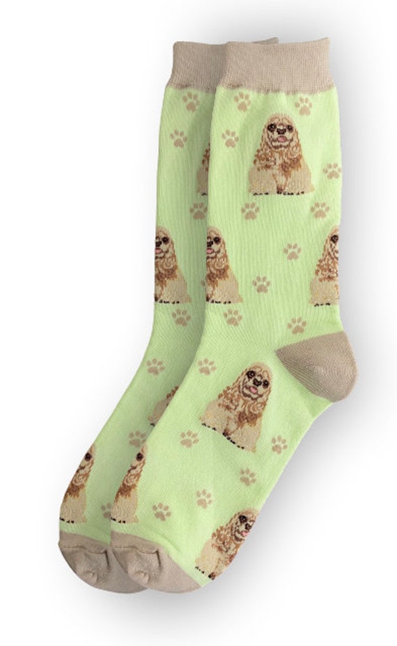 Cocker Spaniel Socks Fun High Quality All Season One | Etsy