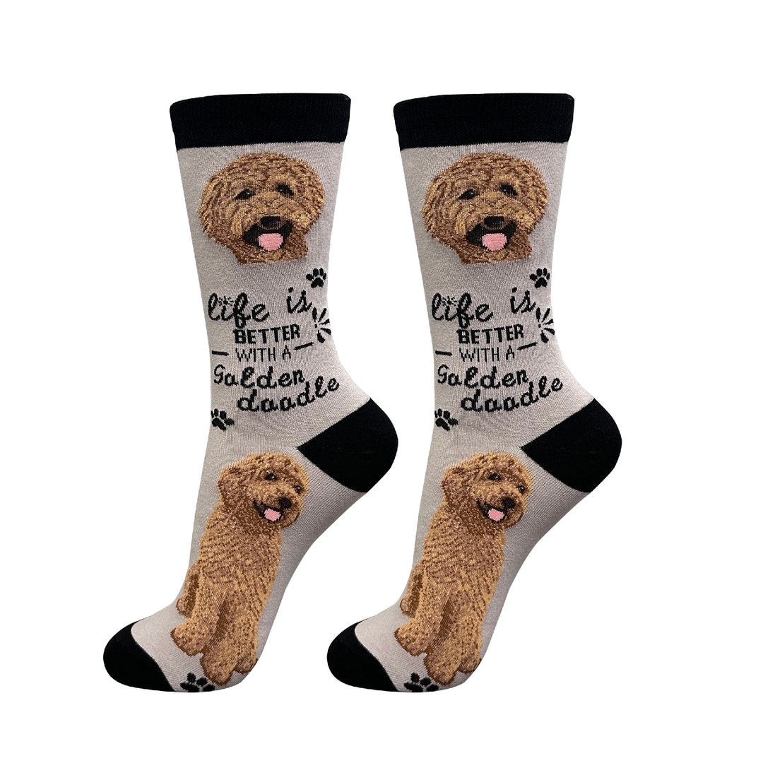 Goldendoodle Red Dog Socks Fun Novelty Socks Gifts for Pet - Etsy