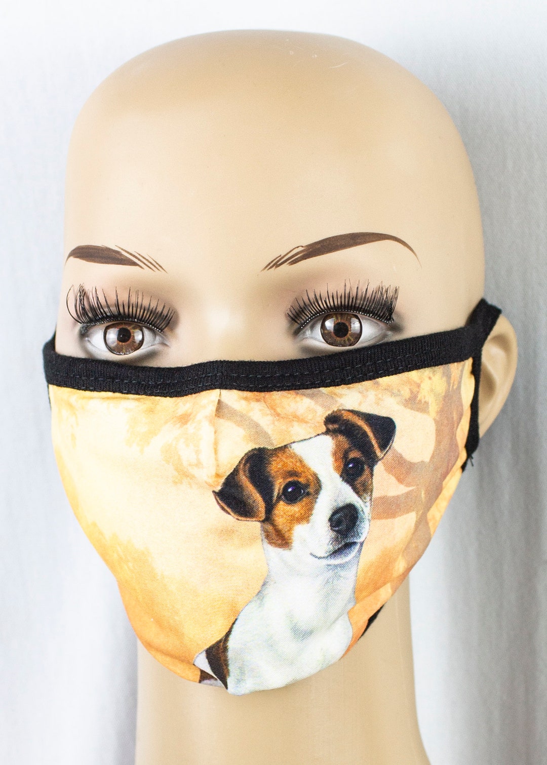Jack Russell Face Masks Machine Washable Adjustable With - Etsy
