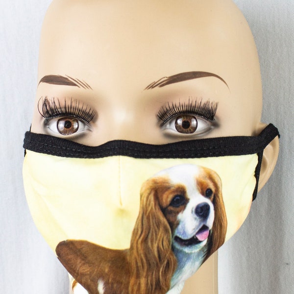 Cavalier King Charles Face Mask - Etsy