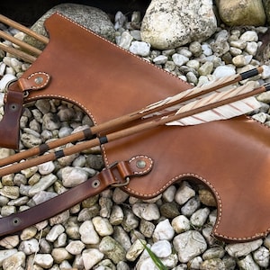 Leather Quiver Pattern / Medieval Turkish Quiver / Set for the Archer ...