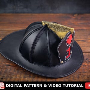 Leather Firefighter Helmet Pattern: DIY Sewing Project (PDF) - Etsy