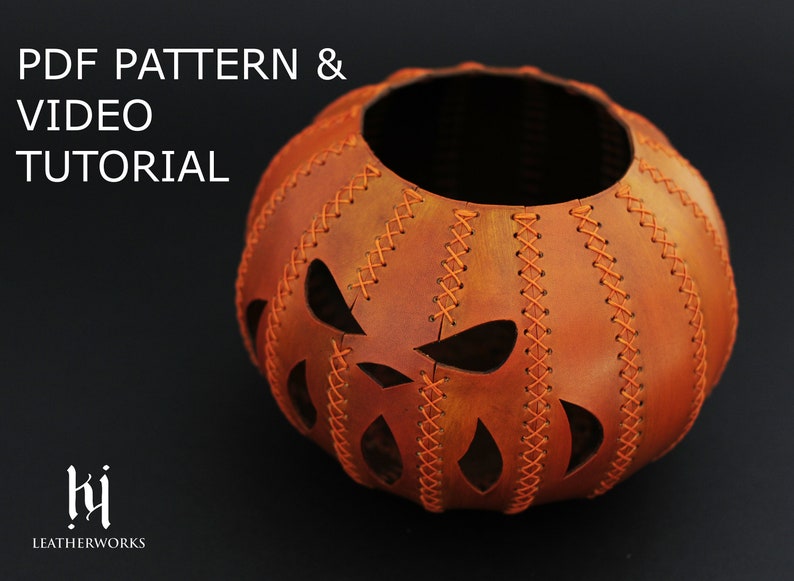 Halloween Leather Pumpkin Pattern PDF Leather Pattern Jack - Etsy UK