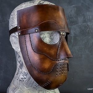 Leather Mask Pattern - Medieval Torturer - S-M-L Sizes Halloween ...