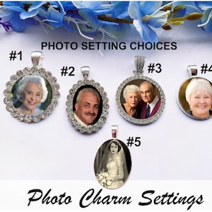 Memorial Bouquet Photo Wedding Bridal Charm, Pearl Pin to Attach, Bride ...