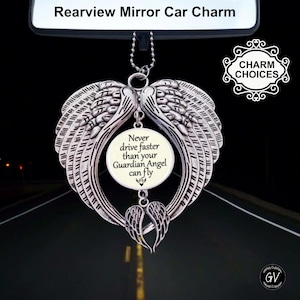 Never Drive Faster Than Your Guardian Angel Can Fly, Car Rear View ...