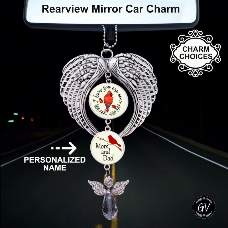 Personalised Rear View Mirror Hangers - Etsy