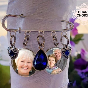 Photo Bouquet Charm Pin Bridal Bouquet Stick Pin Charm - Etsy