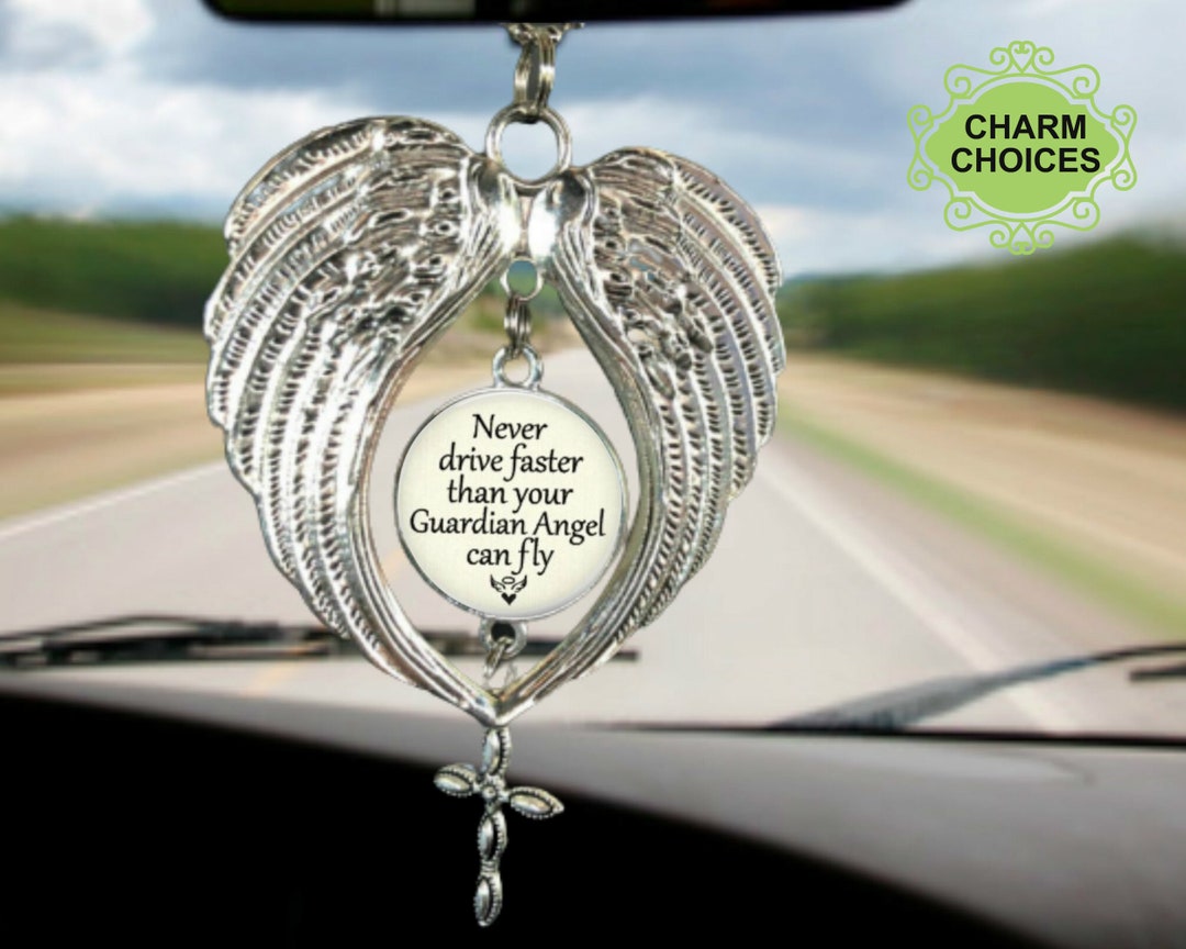 Never Drive Faster Than Your Guardian Angel Can Fly Car Rear - Etsy