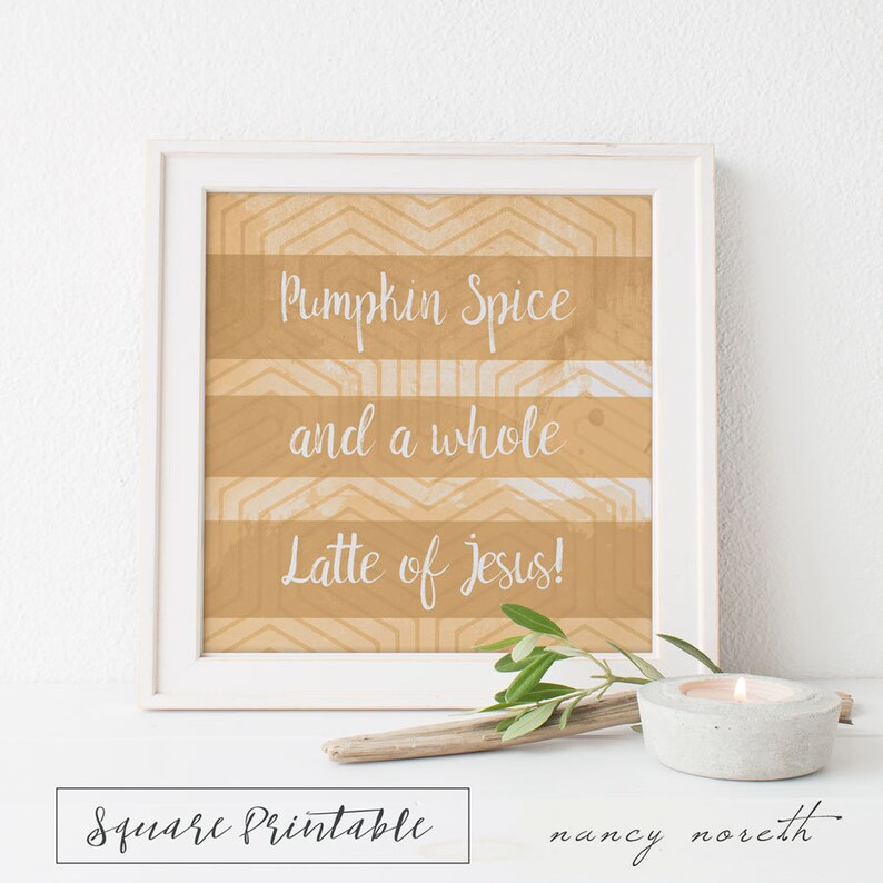 Pumpkin Spice Latte Art-fall Decor-latte Art for the Kitchen - Etsy