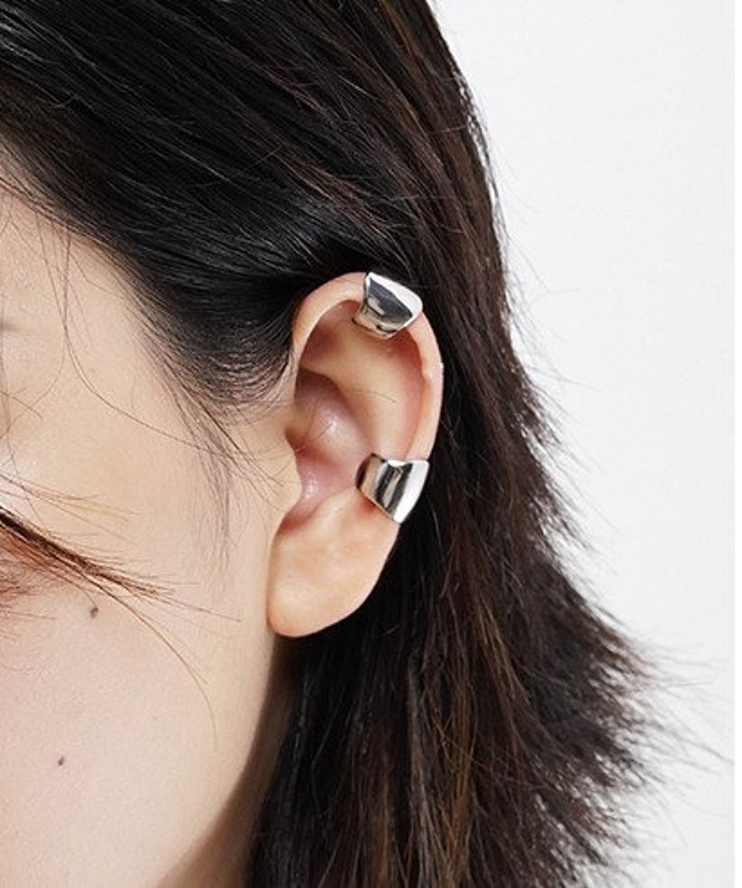 Minimalist Ear Cuff, Simple Ear Cuff, Thick Ear Cuff, Cartilage ...