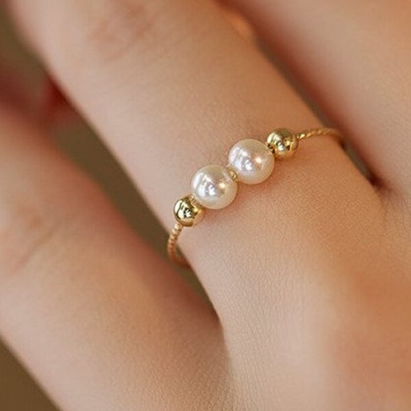 Single Pearl Ring - Etsy