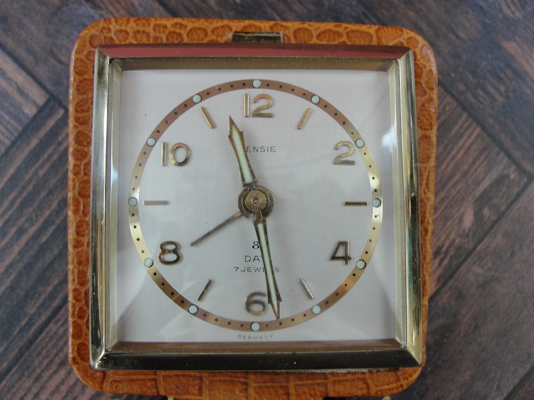 Vintage Rensie Watch Co 1950's Travel Clock - Etsy