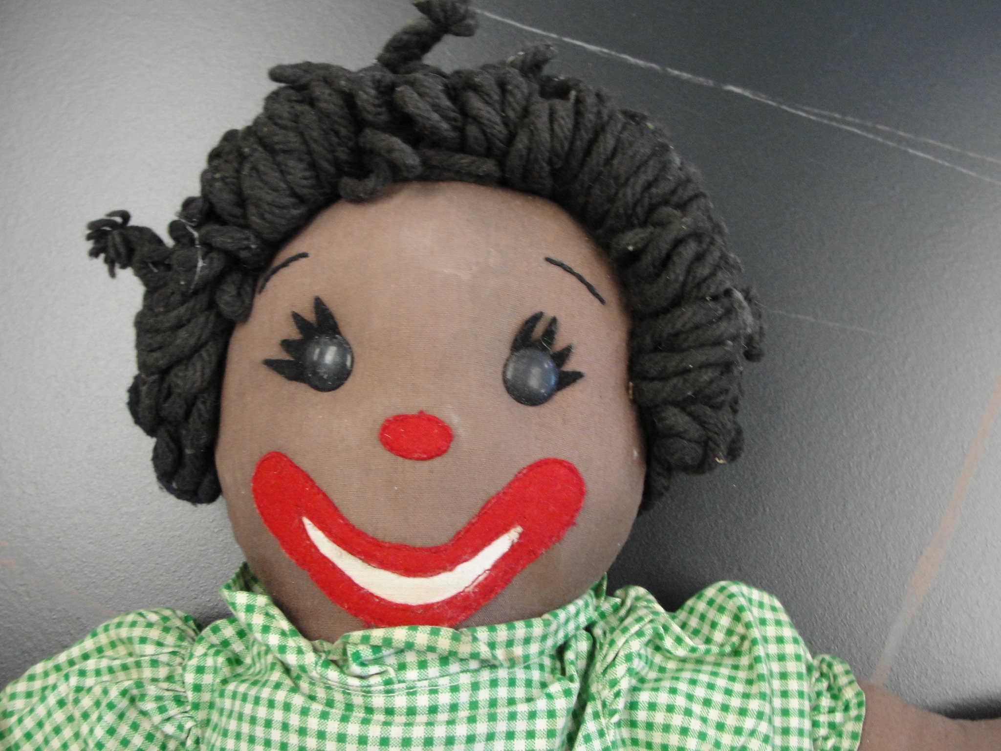 Vintage Black Raggedy Ann Doll - Etsy