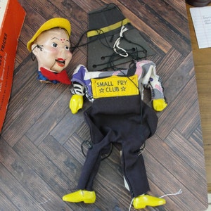 Vintage 1950's Small Fry Club Marionette Puppet - Etsy