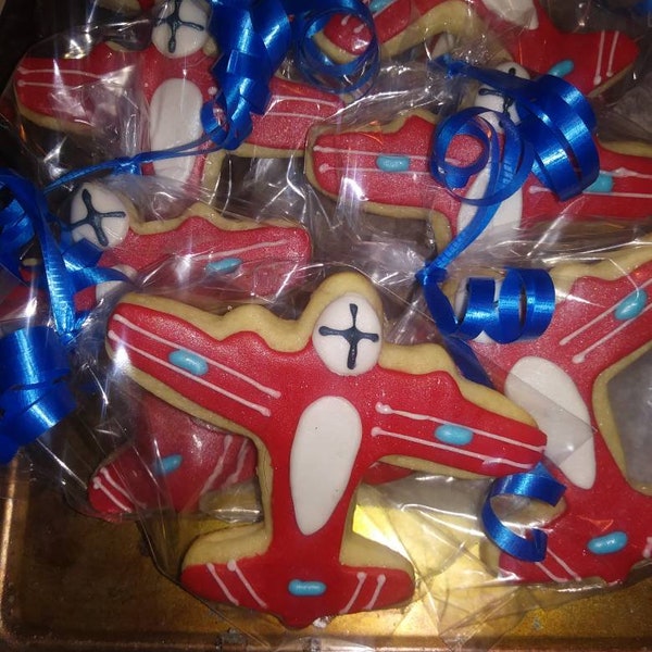 Airplane Cookies - Etsy