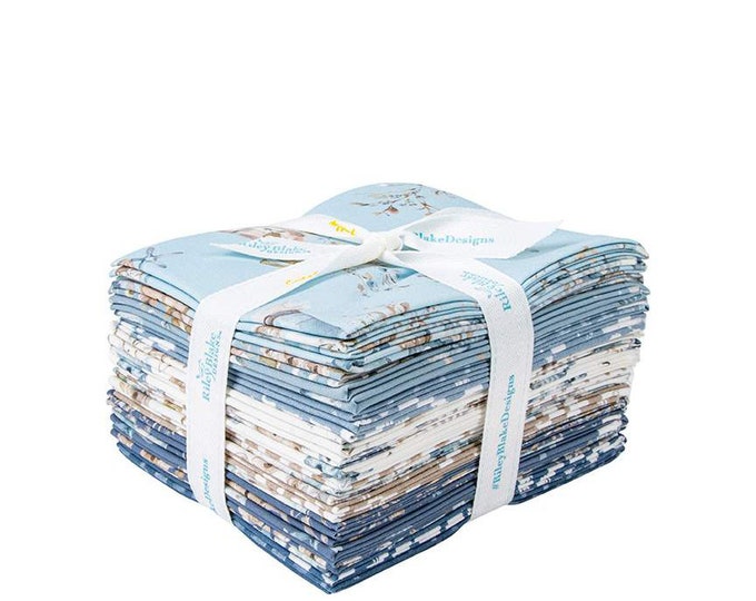 Blue Escape Coastal-fat Quarter Bundle FQ-14510-18 Fabrics by Lisa ...