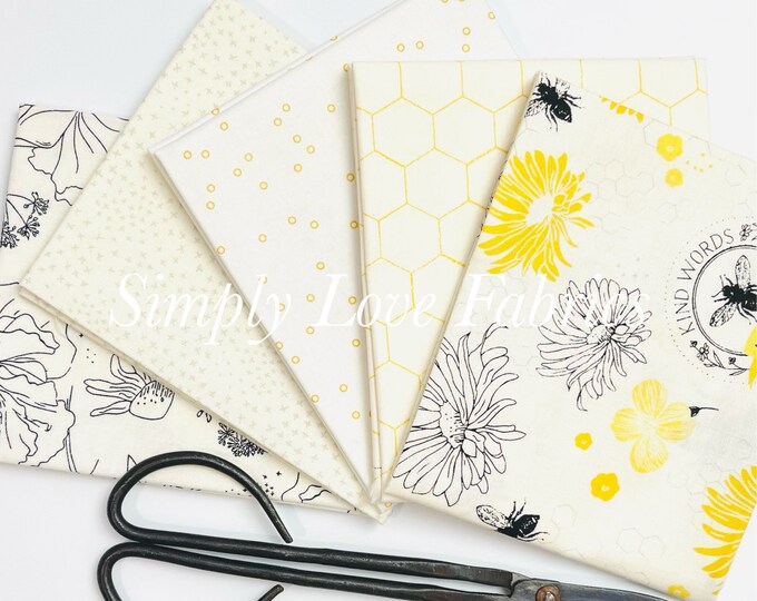 Honey Bee -fat Quarter Bundle (5 Fabrics) by My Minds Eye for Riley ...