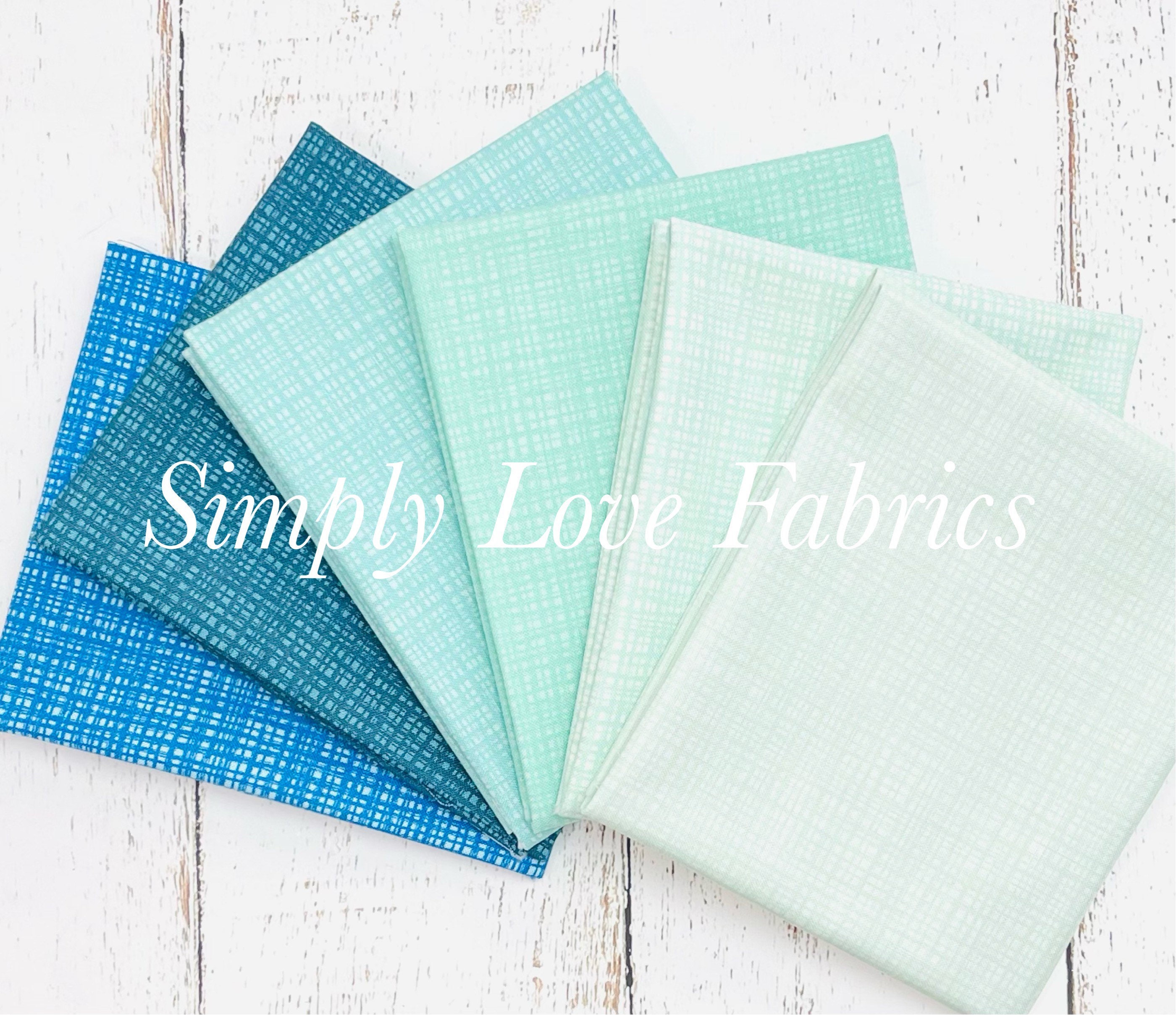 Texture- Fat Quarter Bundle (6 Aqua/Blue Fabrics) by Sandy Gervais for ...