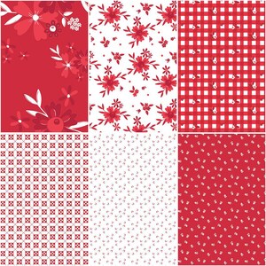 Cheerfully Red-1/2 Yard Increments, Cut Continuously C13315 C for ...