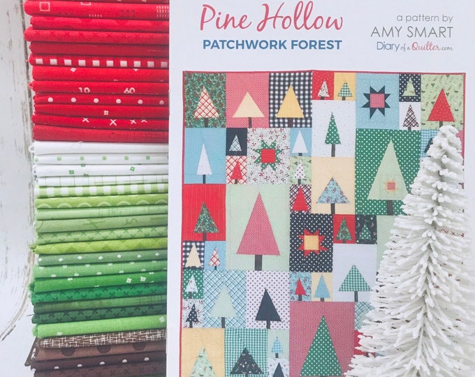 Pine Hollow Patchwork Forest Quilt Kit With Pattern by Amy Smart of Diary of a Quilter- Finished ...