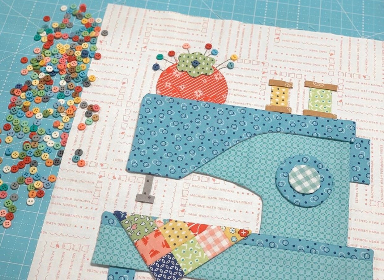 Vintage Housewife Quilt Kit With Vintage Happy 2 Fabric By Lori Holt Of
