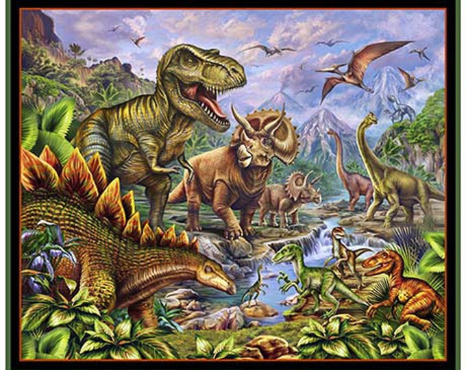 Jurassic Journey Dinosaur Panel 40 X 33 29767-X by Eva Nikolskaya for ...