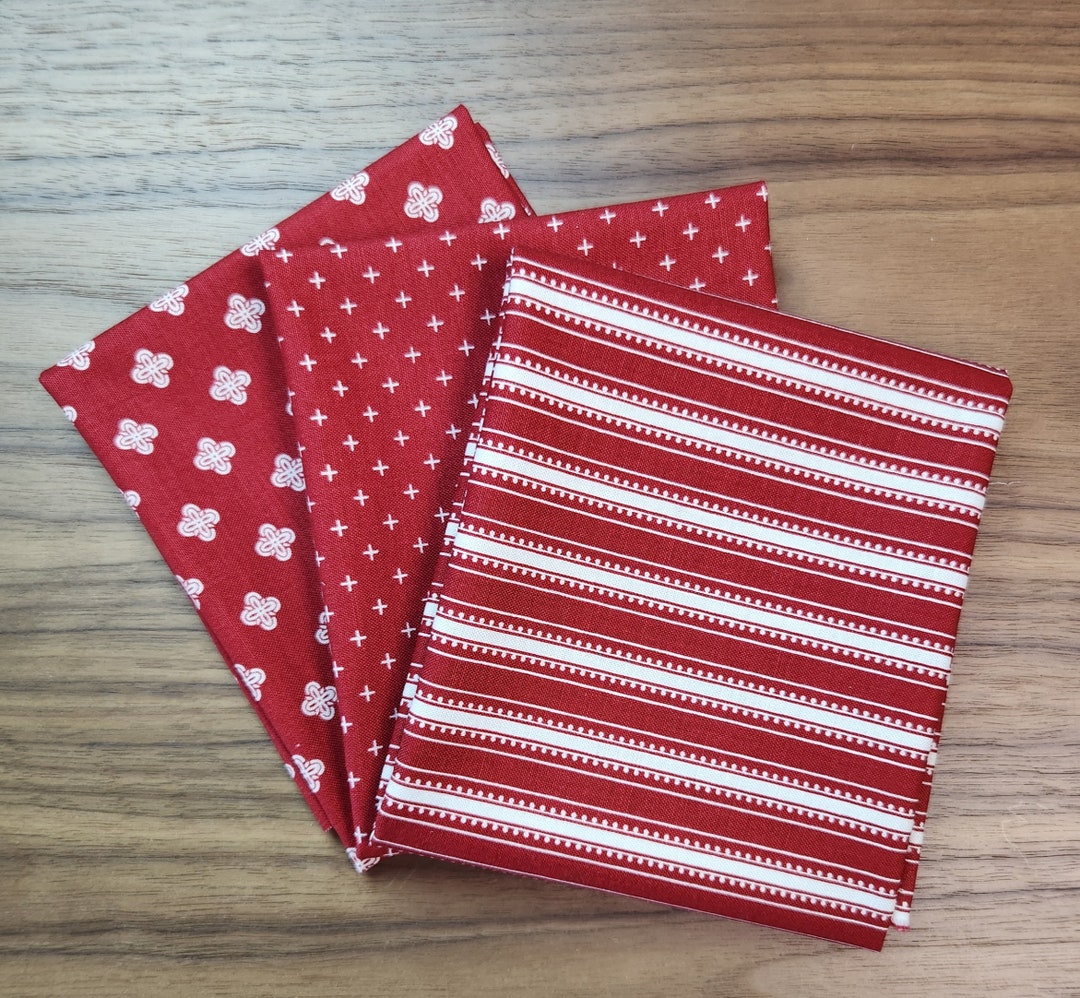 Heirloom Red-fat Quarter Bundle (3 Berry Fabrics) by My Mind's Eye for ...