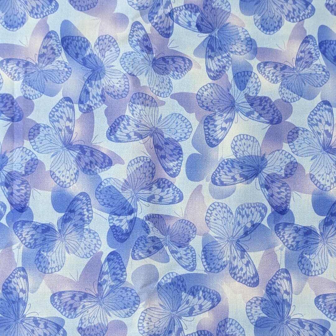 Butterfly Whisper-108" Wide Back-1/2 Yard Increments, Cut Continuously (12838W-54 Periwinkle) by ...