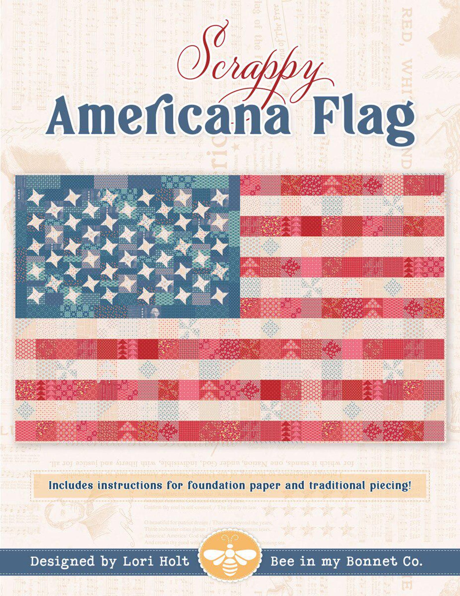 It's Sew Emma Scrappy Americana Flag Quilt Pattern 22 Pages (ISE-294 ...