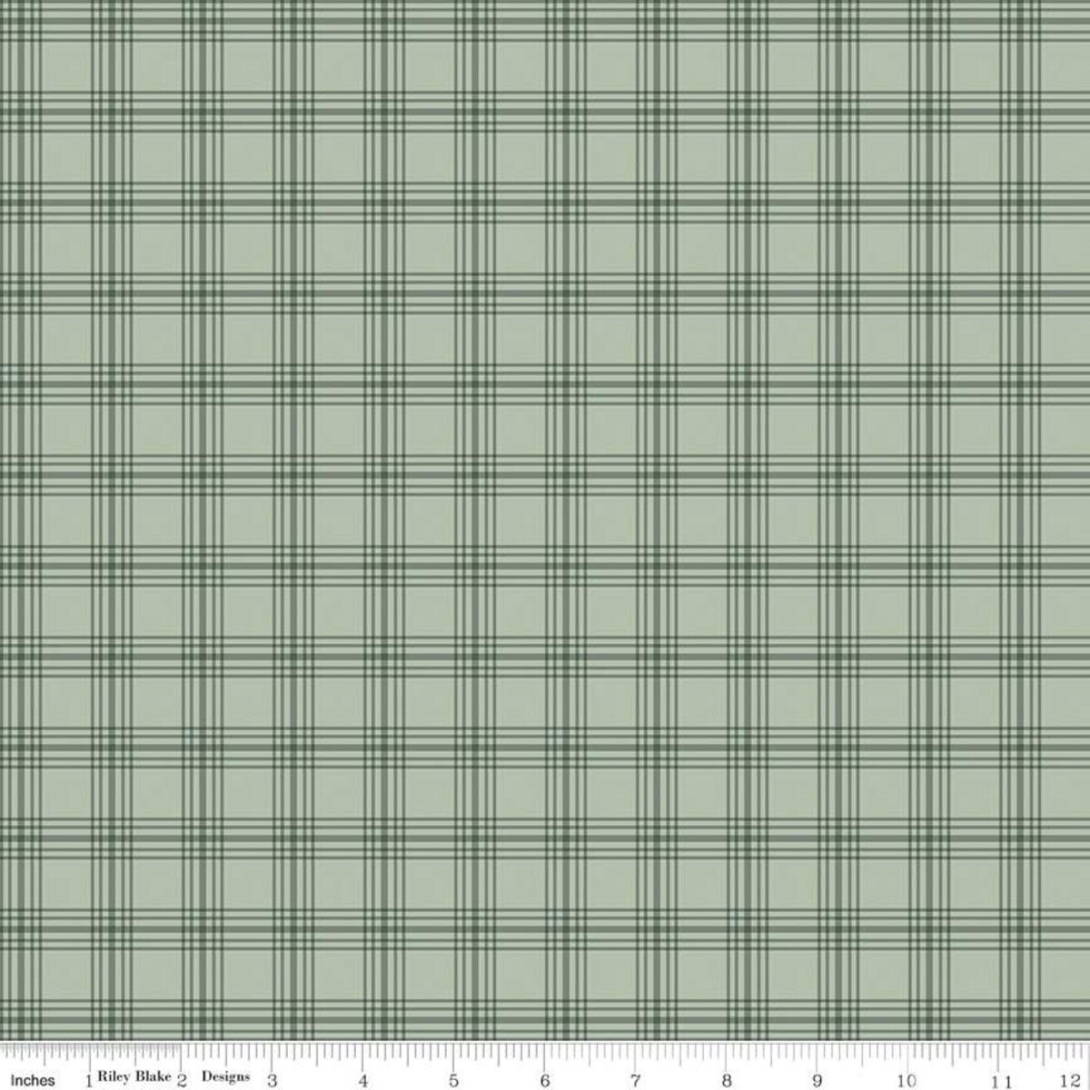 Gingham Farm by My Minds Eye for Riley Blake Designs- C8994 Sage Plaid ...