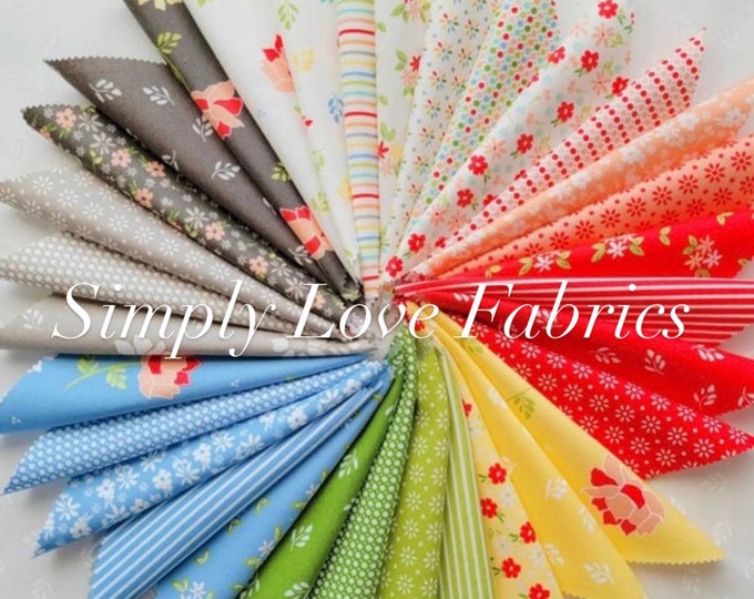 Emma- Fat Quarter Bundle-includes Panel (37630AB- 34 Fabrics) by Sherri ...
