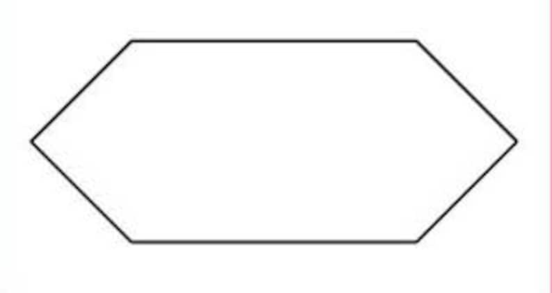 Elongated Hexagon English Paper Piecing Papers by Sue Daley | Etsy